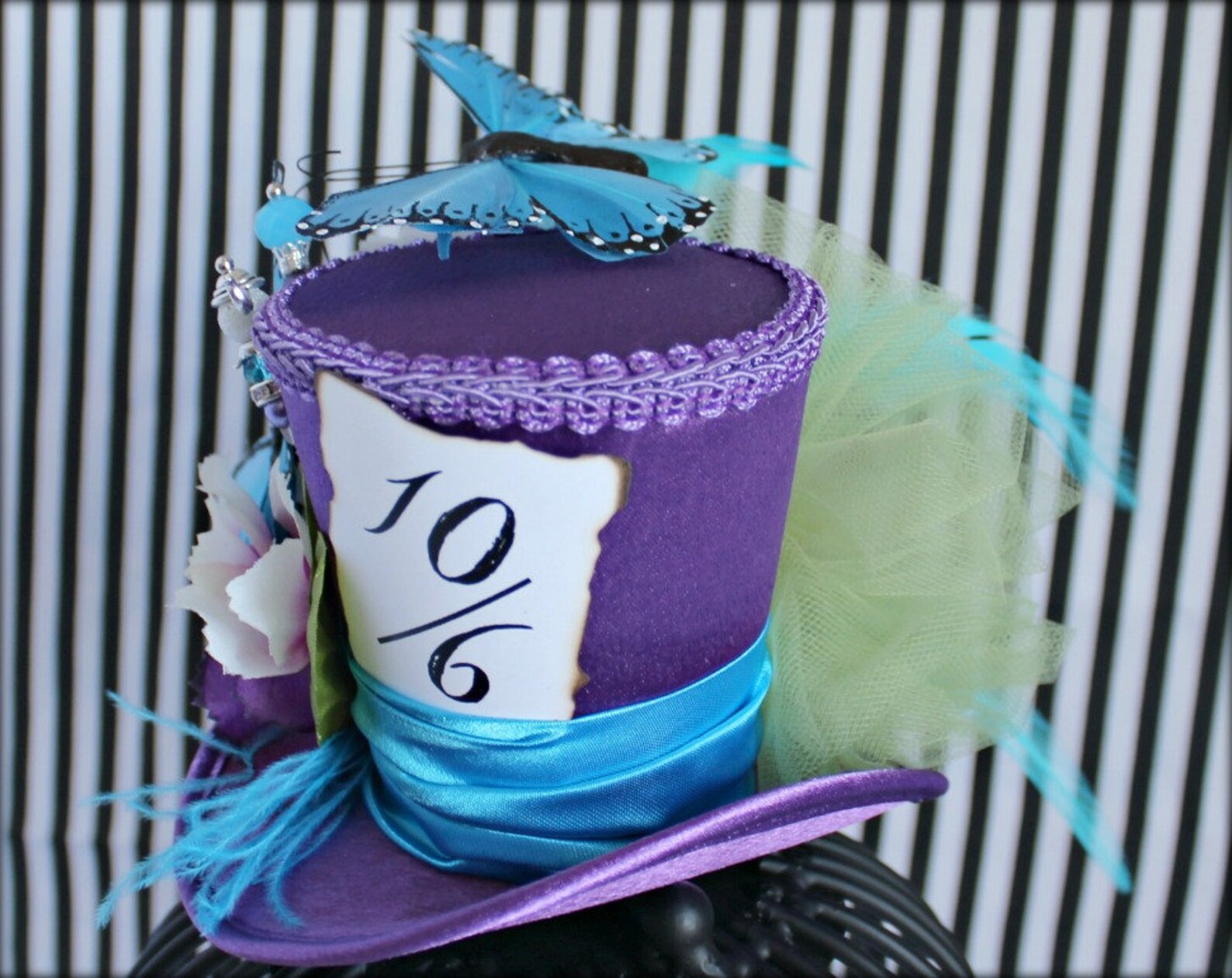 Purple Mini Top Hat Mini Top Hatspurple Tea Party Hat Mad - Etsy