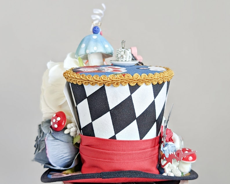 Alice Mini Top Hat Alice in Wonderland Mad Hatter Hat - Etsy