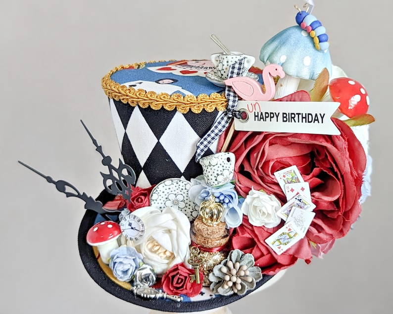 Alice Mini Top Hat Alice in Wonderland Mad Hatter Hat - Etsy
