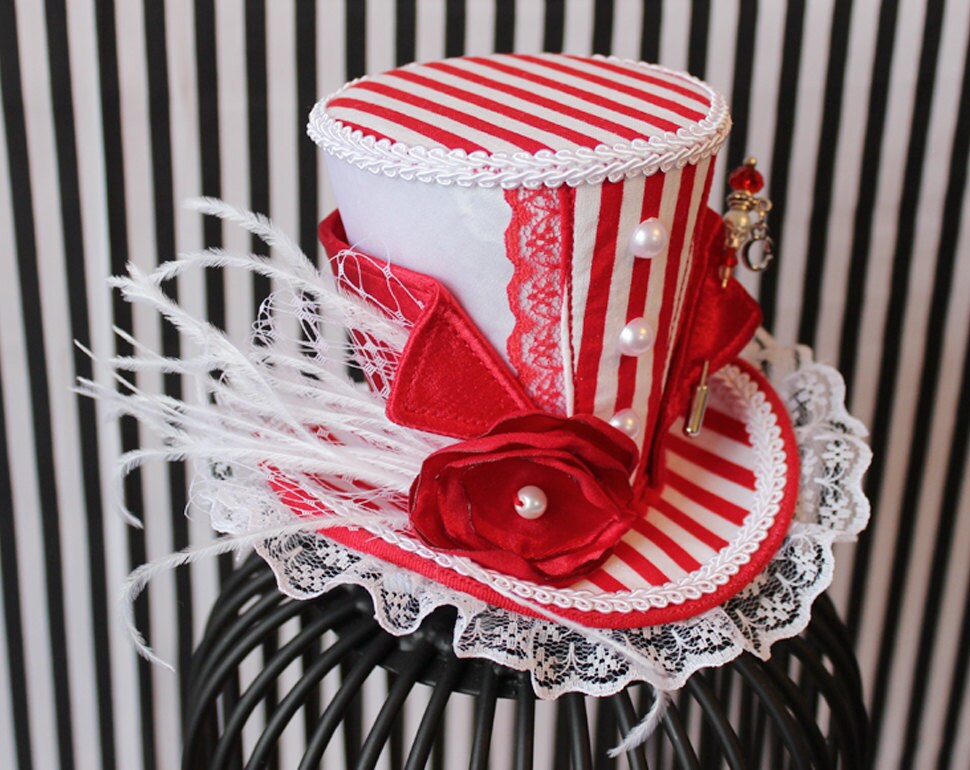 Circus Mini Top Hat Circus Top Hat Mini Hats Tea Party | Etsy