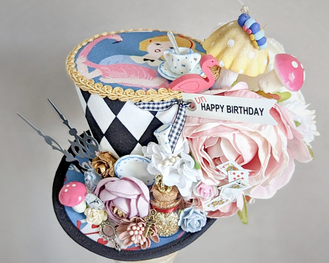 Alice Mini Top Hat Alice in Wonderland Mad Hatter Hat - Etsy