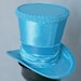 Cyan Blue Mini Top Hat Mini Top Hat Mad Hatter Hat - Etsy
