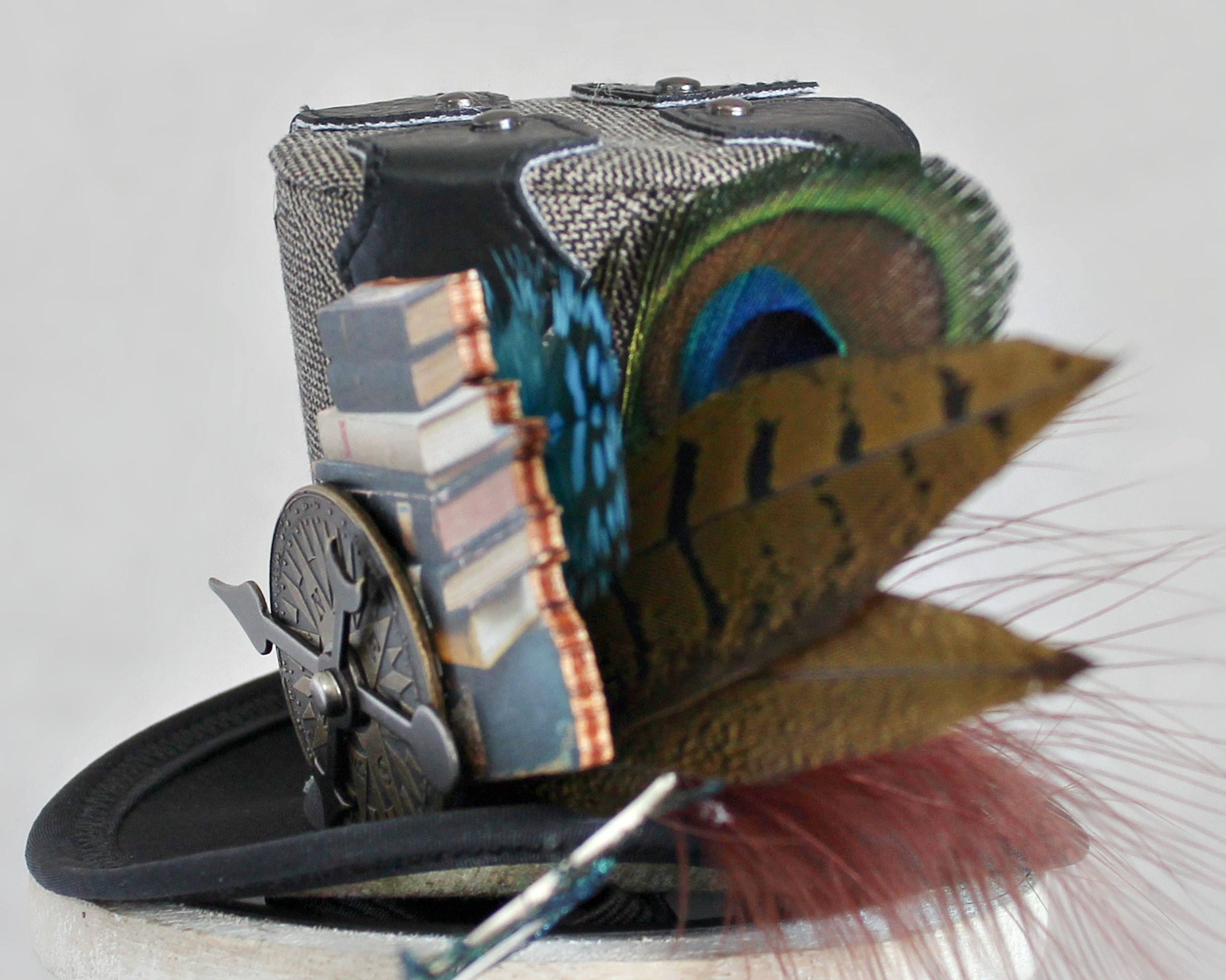 Steampunk Mini Top Hat Literature Mini Hat Steampunk Floral - Etsy Canada