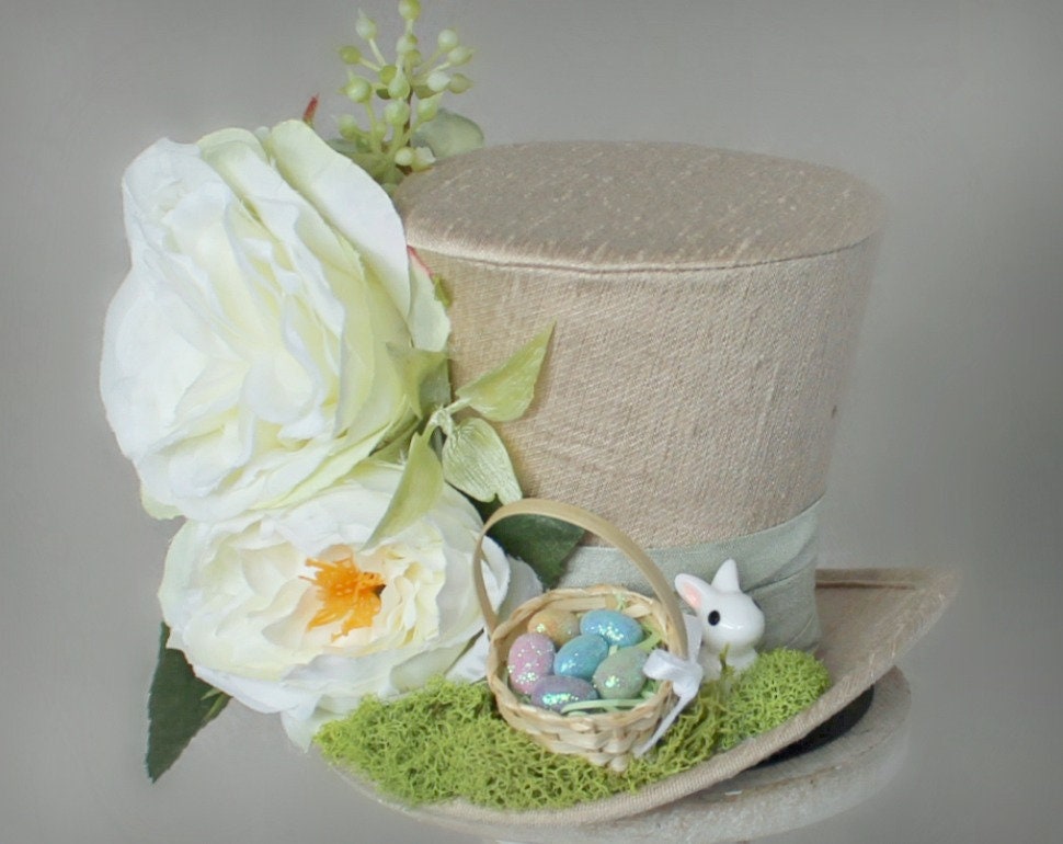 Easter Mini Top Hat Spring Mini Hat Spring Fascinator | Etsy