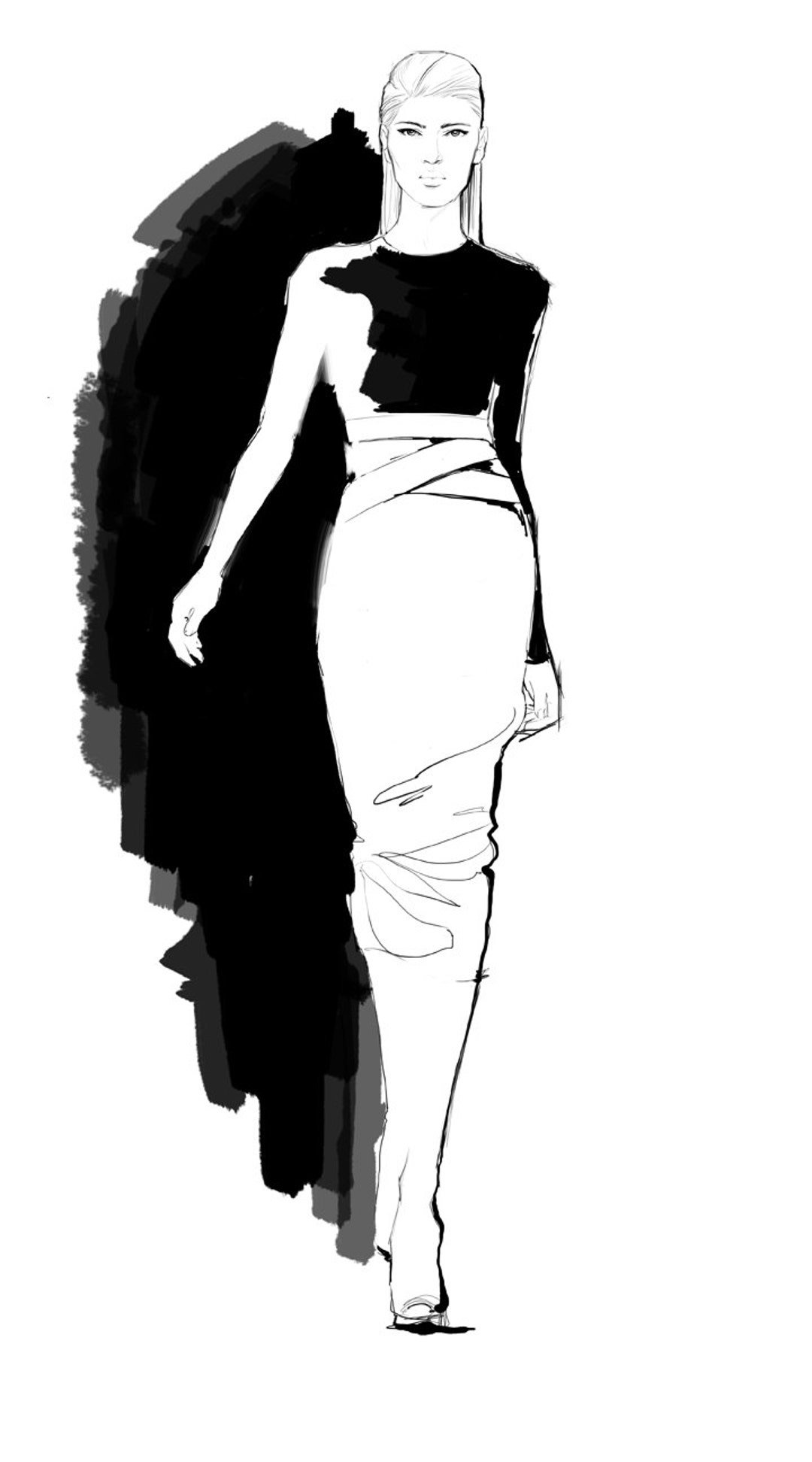 Fashion Illustration Art Print of runway - Etsy