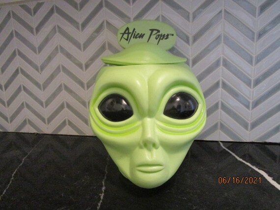 GREEN ALIEN HEAD Lollipop Advertising Display - Etsy