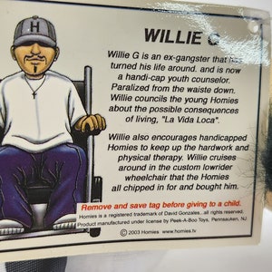 HOMIES WILLIE G With Tag Plushie in Wheelchair - Etsy