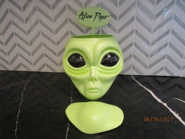 GREEN ALIEN HEAD Lollipop Advertising Display Rare Find - Etsy