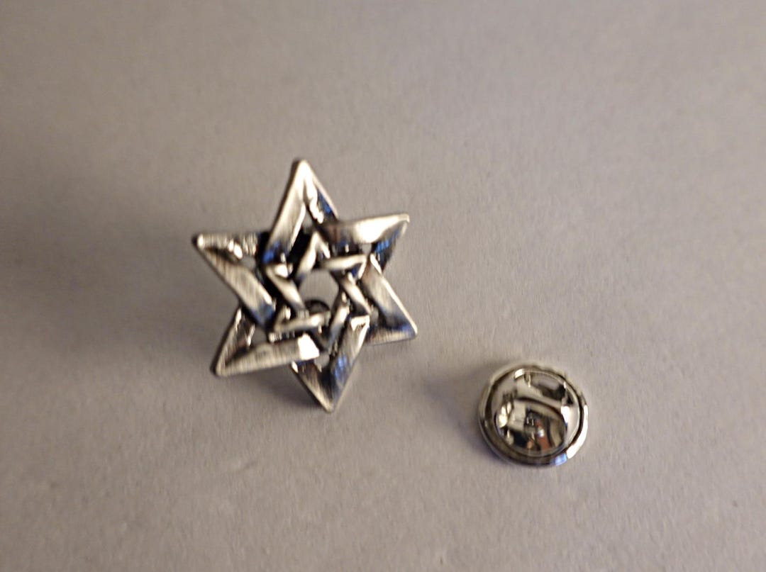 Star of David Pin, Jewish Star Lapel, Coat, Book Bag Pin Brooch ...