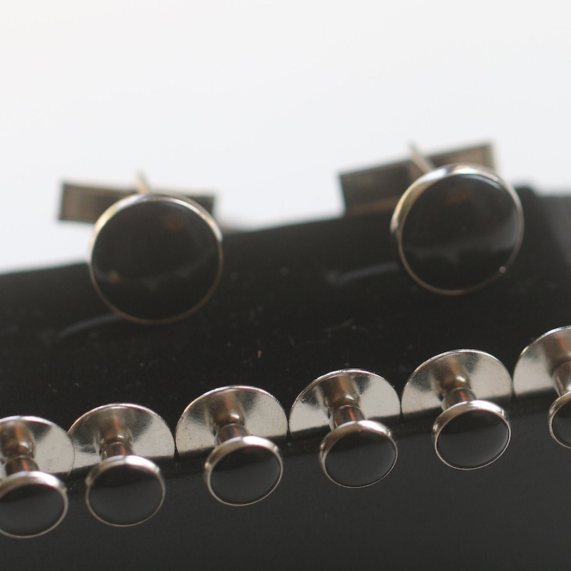 Sterling Cuff With Onyx - Etsy