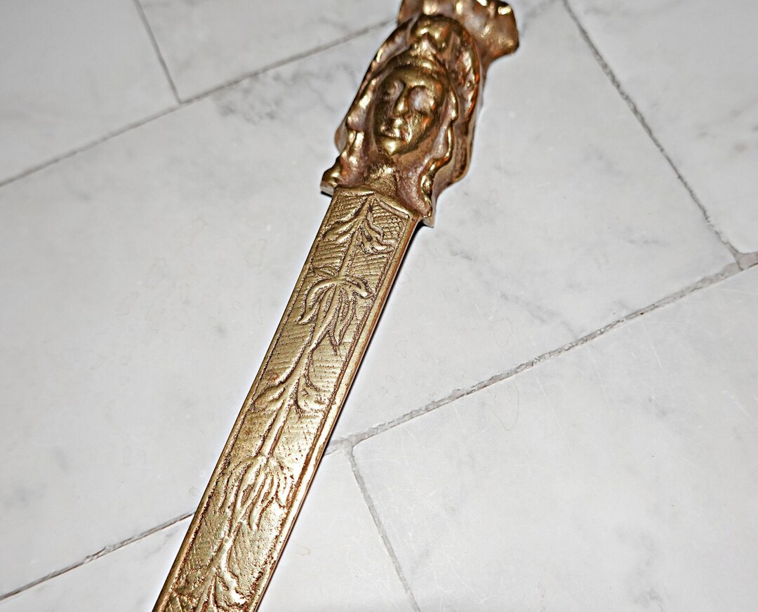 Vintage Desk Accessory, Brass Letter Opener, Gift for Desk, Unique Gift ...