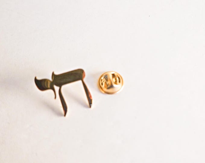 Luxury Gold Tehillim Pin Brooch, Judaica Gifts, Hebrew Jewish Jewelry ...