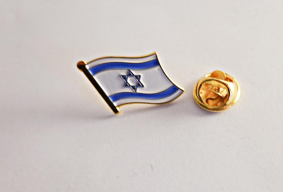 Israel Flag Lapel Pin, Lapel, Coat, Book Bag Pin Brooch, Birthday ...