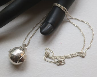 Silver Ball Locket | Etsy