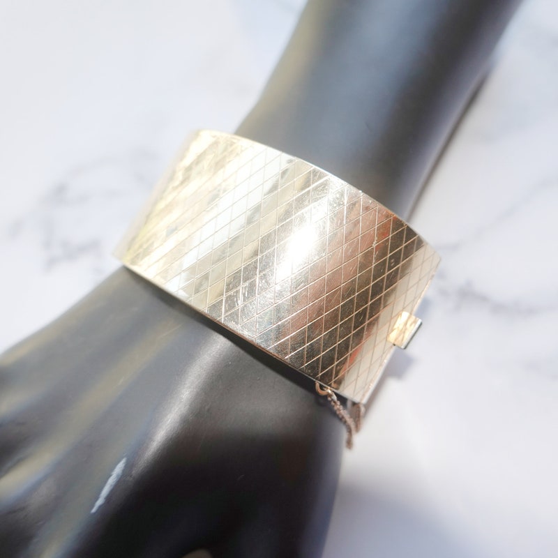 Wide Bangle Bracelet - Etsy