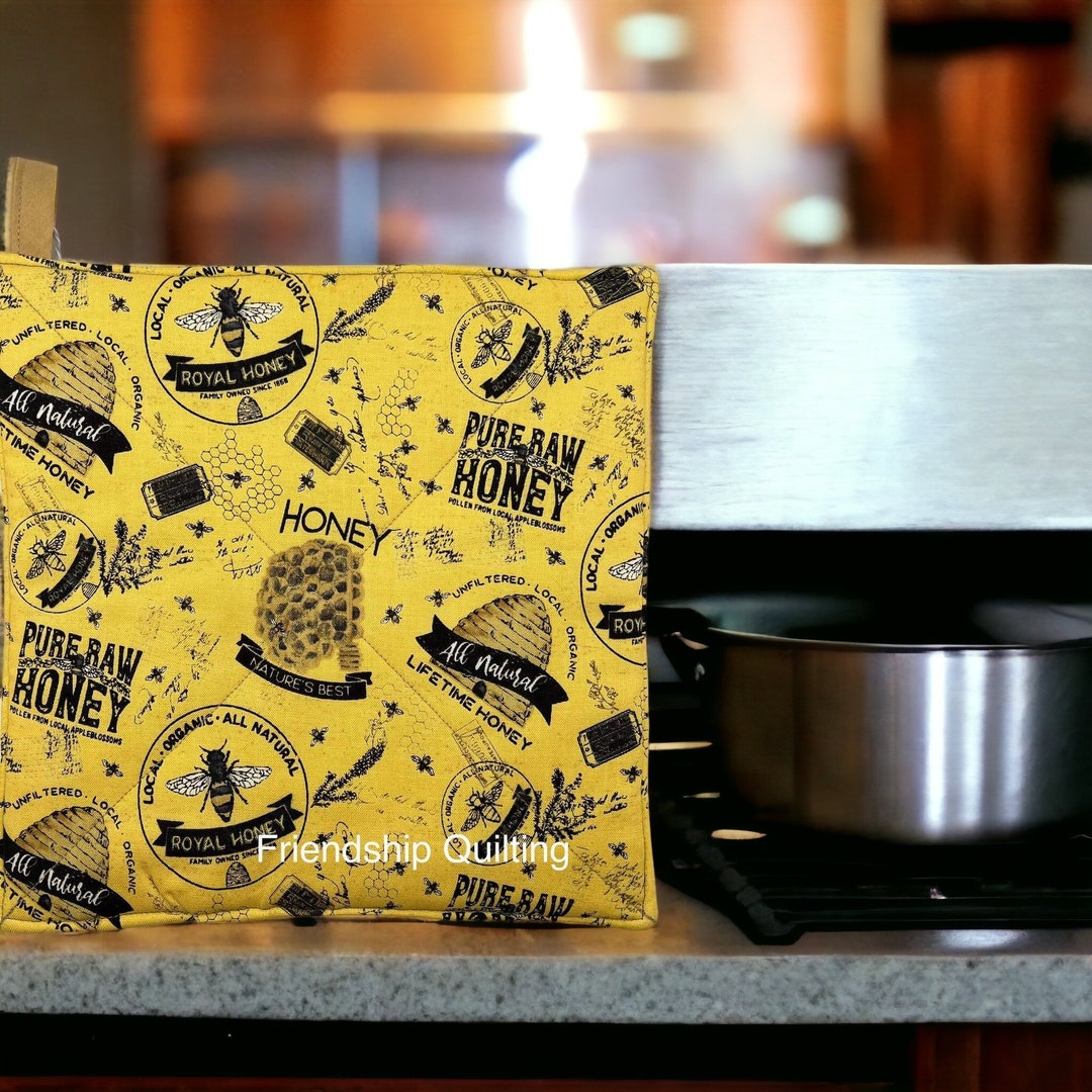 Pure Raw Honey Pot Holder, Hot Pad - Etsy