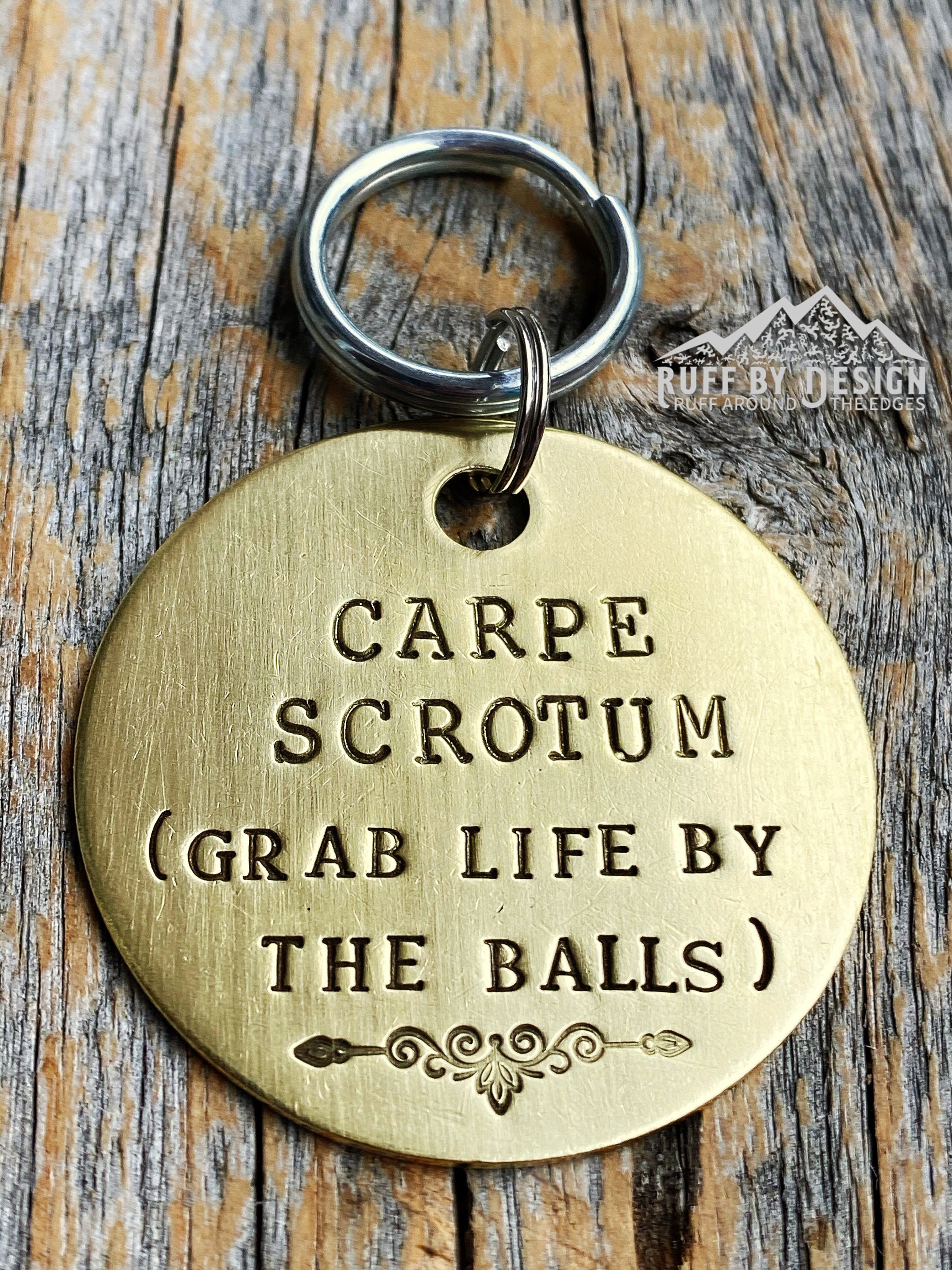 Grab Life by the Balls Custom Hand Made Hand Stamped Brass - Etsy Canada