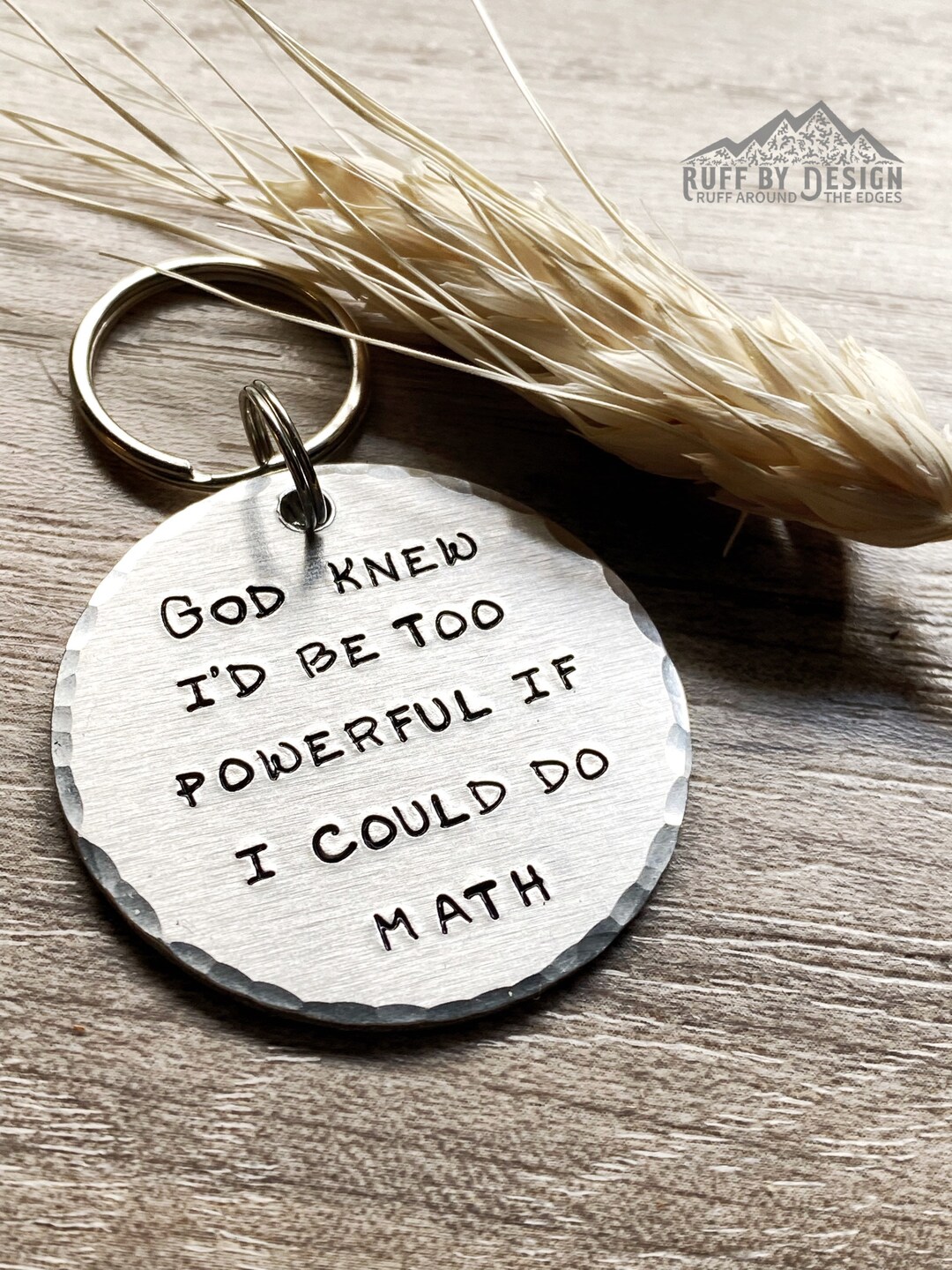 God Knew I'd Be Too Powerful If I Could Do Math Custom Hand Made Hand ...