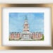 High Point University, Roberts Hall Watercolor Print - Etsy