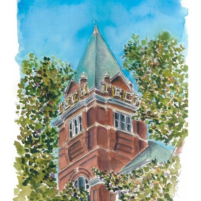 Georgia Tech Art - Etsy