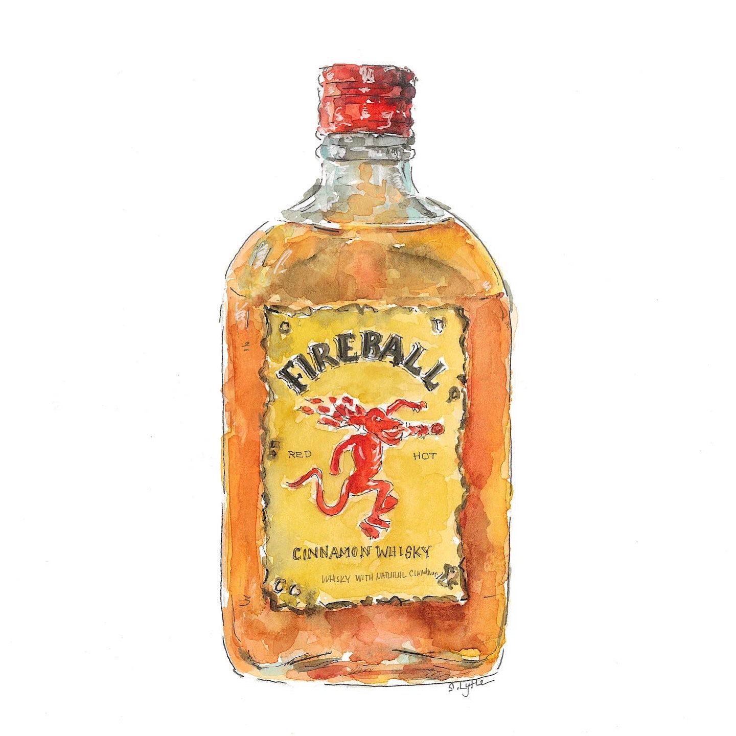 Fireball Whiskey Vector