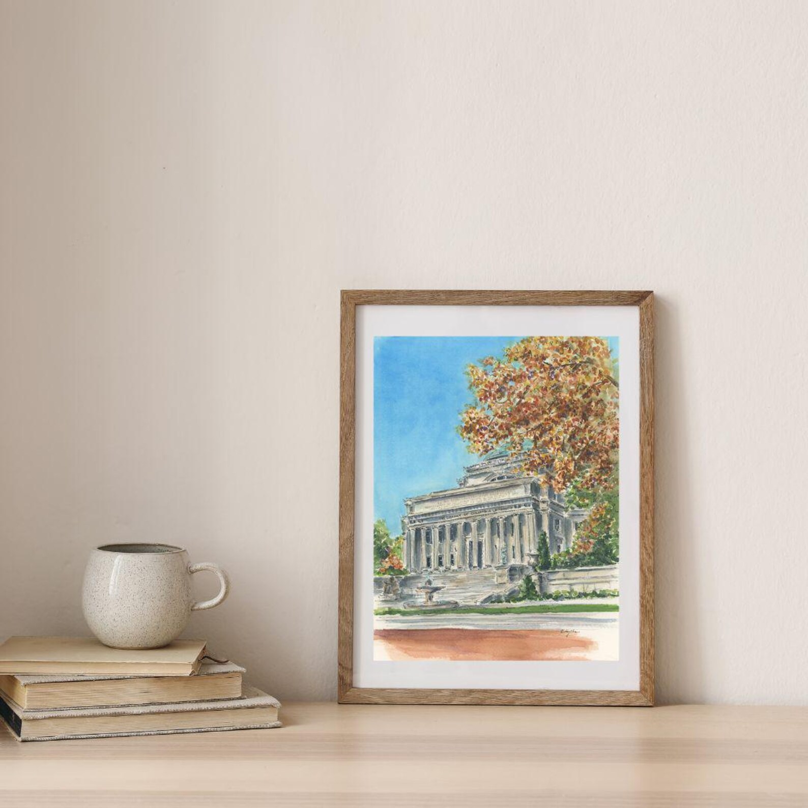 Columbia University Watercolor Print - Etsy