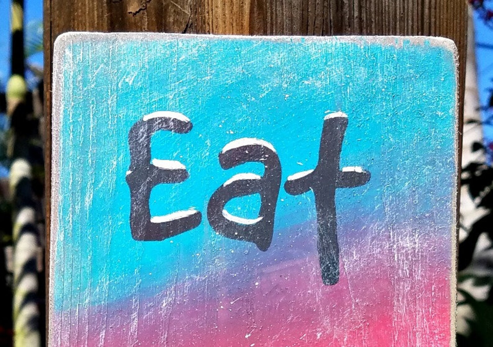 Eat Drink Chill Sign - Rustic - Beach House Sign - Tiki Bar Sign ...