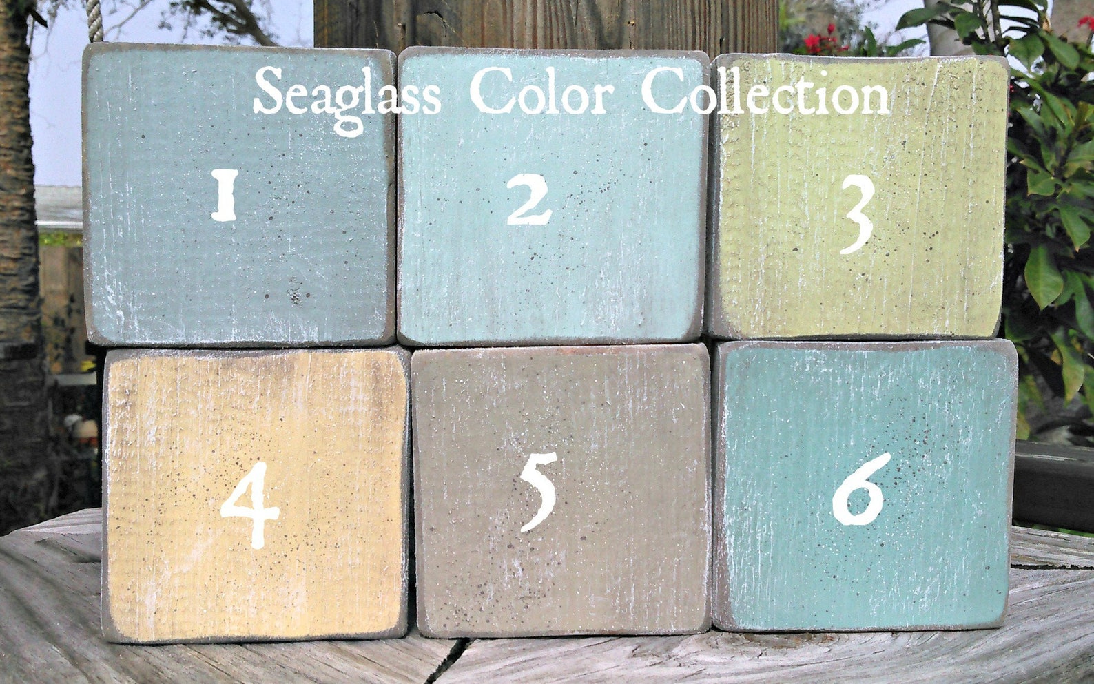 Mermaid Block Wooden Block Painted Block Nautical Decor - Etsy