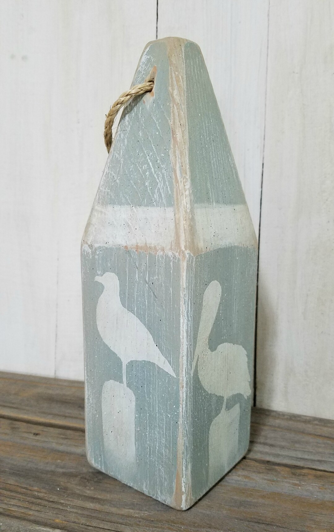Coastal Bird Buoy - Wooden Buoy - Painted Buoy - Lobster Buoy ...