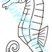 Seahorse Pattern - Printable PDF Pattern - Instant Download - Art ...