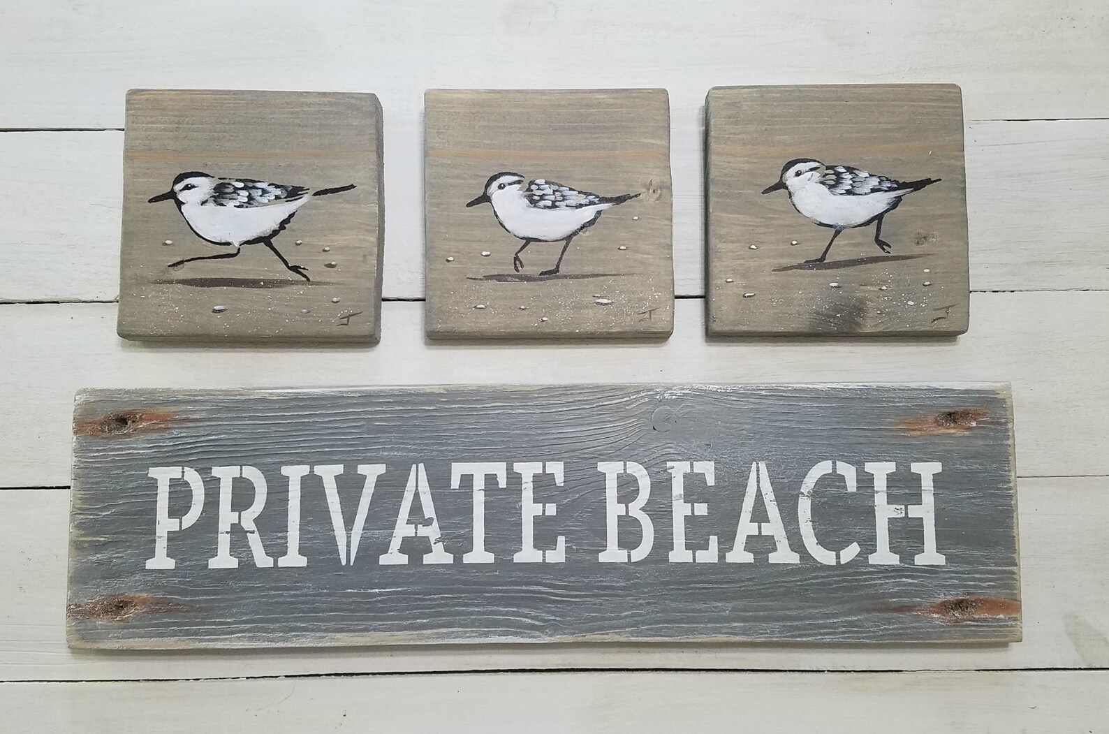 Wall Grouping Private Beach Sign 20 Inch Sign Rustic - Etsy
