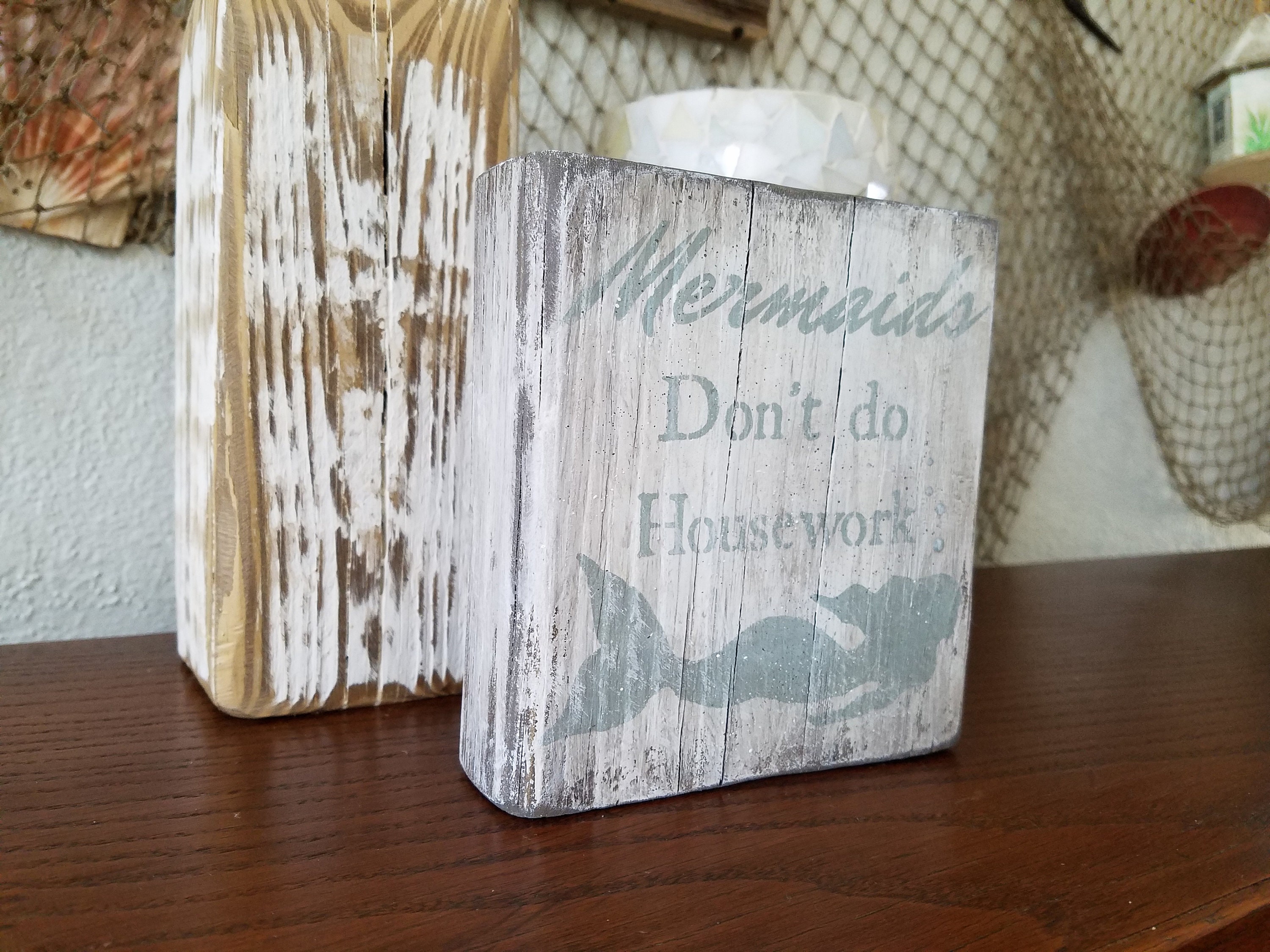 Mermaid decor Mermaid block mermaids don't do | Etsy