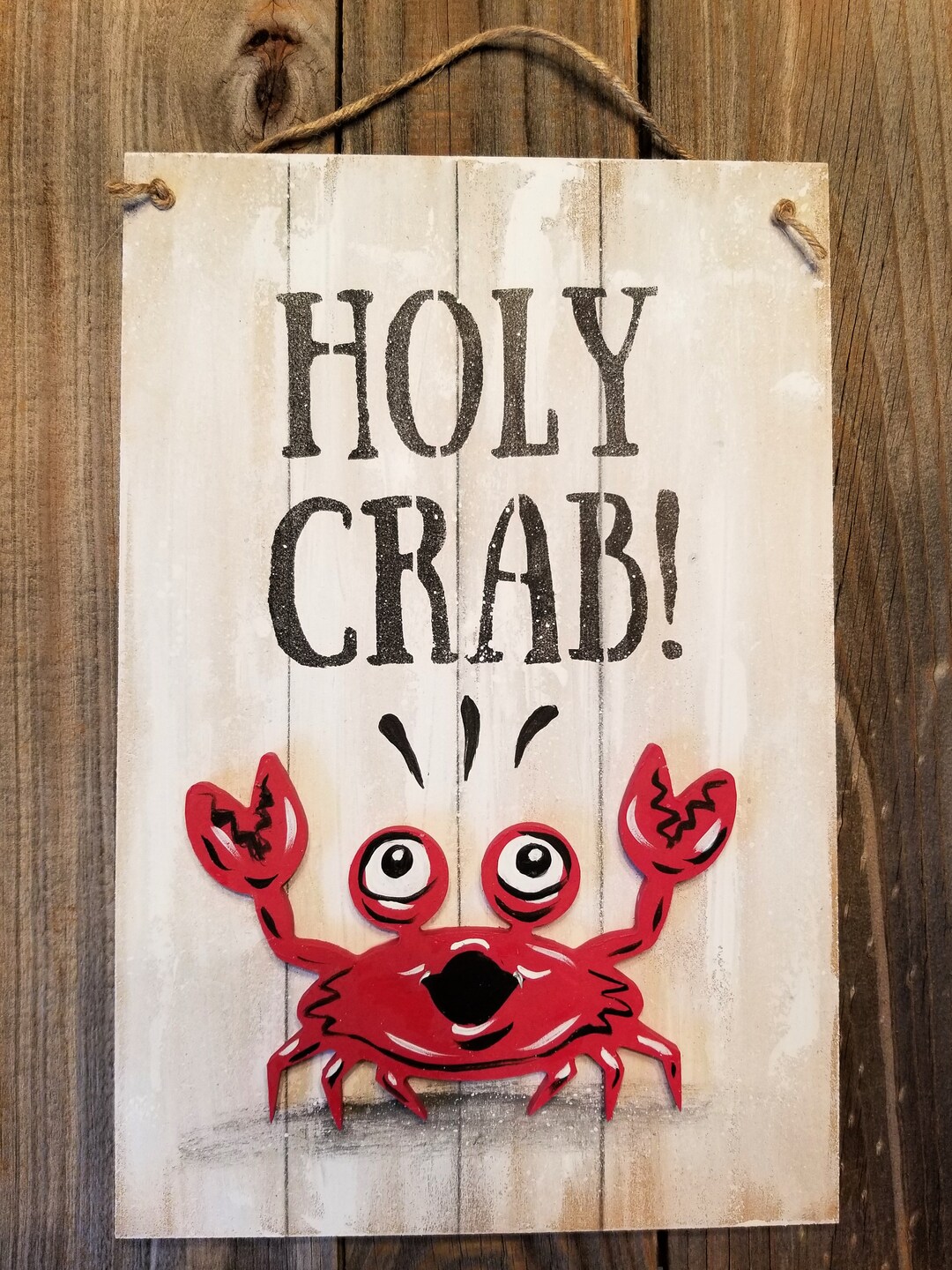 Holy Crab Custom Color Funny Crab 8x12 Inch Rectangle Crab Art Funny ...