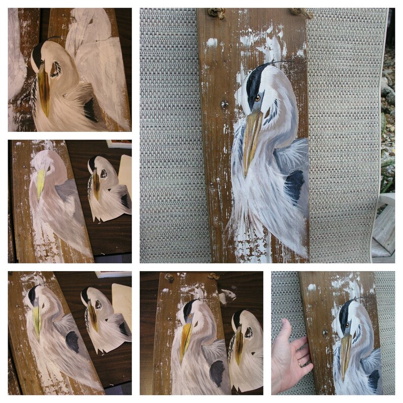 Blue Heron Pattern Printable PDF Paint Pattern Art | Etsy