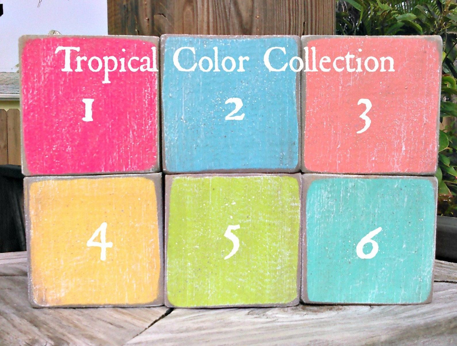 Mermaid Block Wooden Block Painted Block Nautical Decor - Etsy