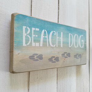 Beach Dog - Dog Footprint - Dog Lover Gift - Beach House Sign - Dog ...
