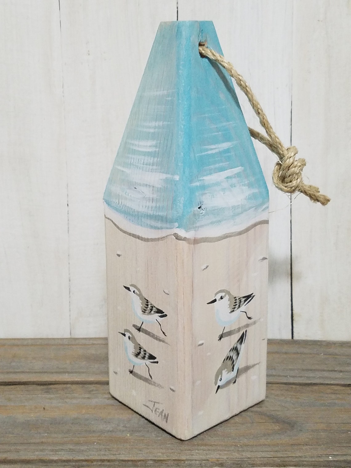 Sand Piper Wooden Buoy Shore Birds Nautical Buoy - Etsy
