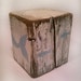 Mermaid Block Wooden Block Painted Block Nautical Decor Mermaid Decor ...