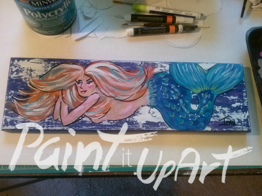 Mermaid - Printable PDF - Pattern - Instant Download - Pattern - Art ...