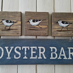 Wall Grouping - Oyster Bar Sign - Rustic Colored Background ...