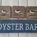 Wall Grouping - Oyster Bar Sign - Rustic Colored Background ...