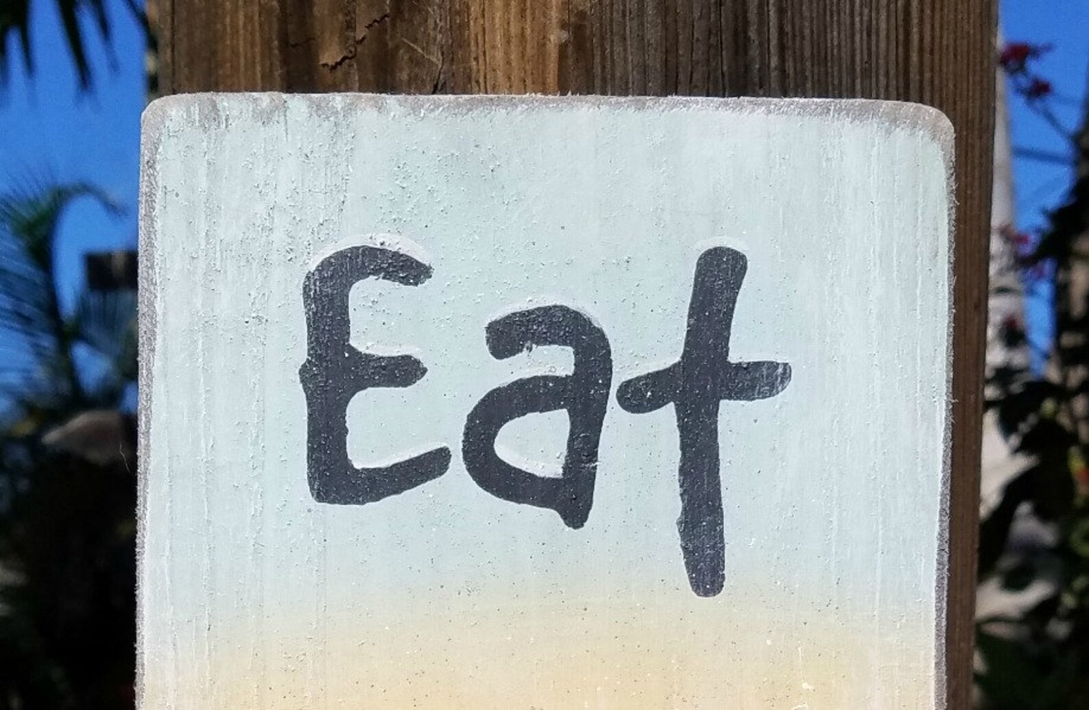 Eat Drink Chill Sign - Rustic - Beach House Sign - Tiki Bar Sign ...
