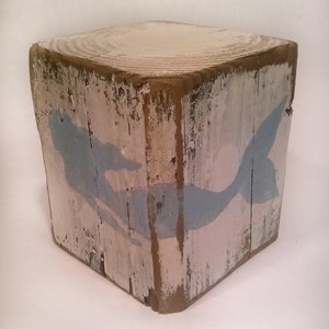 Mermaid Block - Wooden Block - Painted Block - Nautical Decor - Mermaid ...