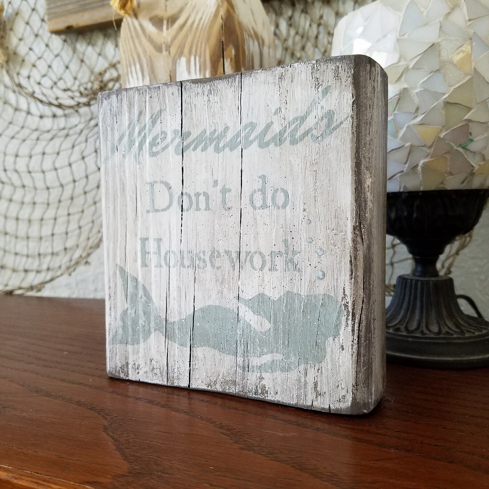 Mermaid Decor Mermaid Block Mermaids Don't Do | Etsy