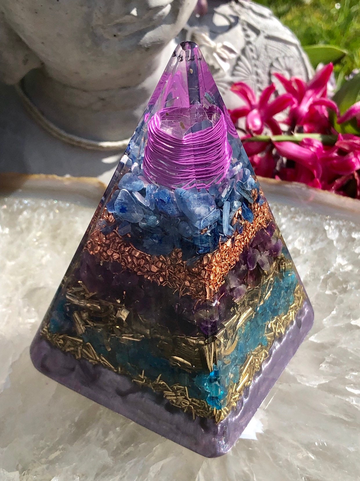 Powerful Orgone Orgonite® Pyramid medium 2.75 X 4.5 Inches - Etsy UK