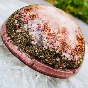Orgonite® Orgone Dome Rhodonite/rose Quartz FREE WORLDWIDE SHIPPING - Etsy
