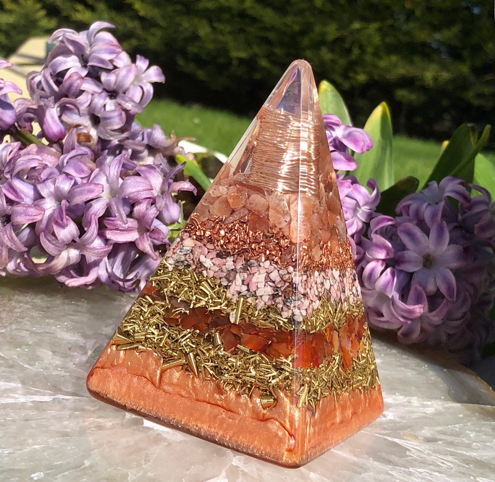 Powerful Orgone Pyramid medium 2.75 X 4.5 Inches - Etsy UK