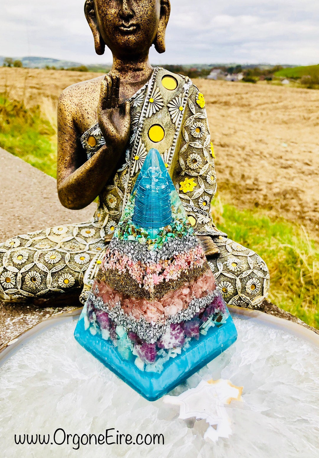 Powerful X Large 3.5 X 6 Inches Orgone Orgonite® Pyramid Reduce Anxiety ...