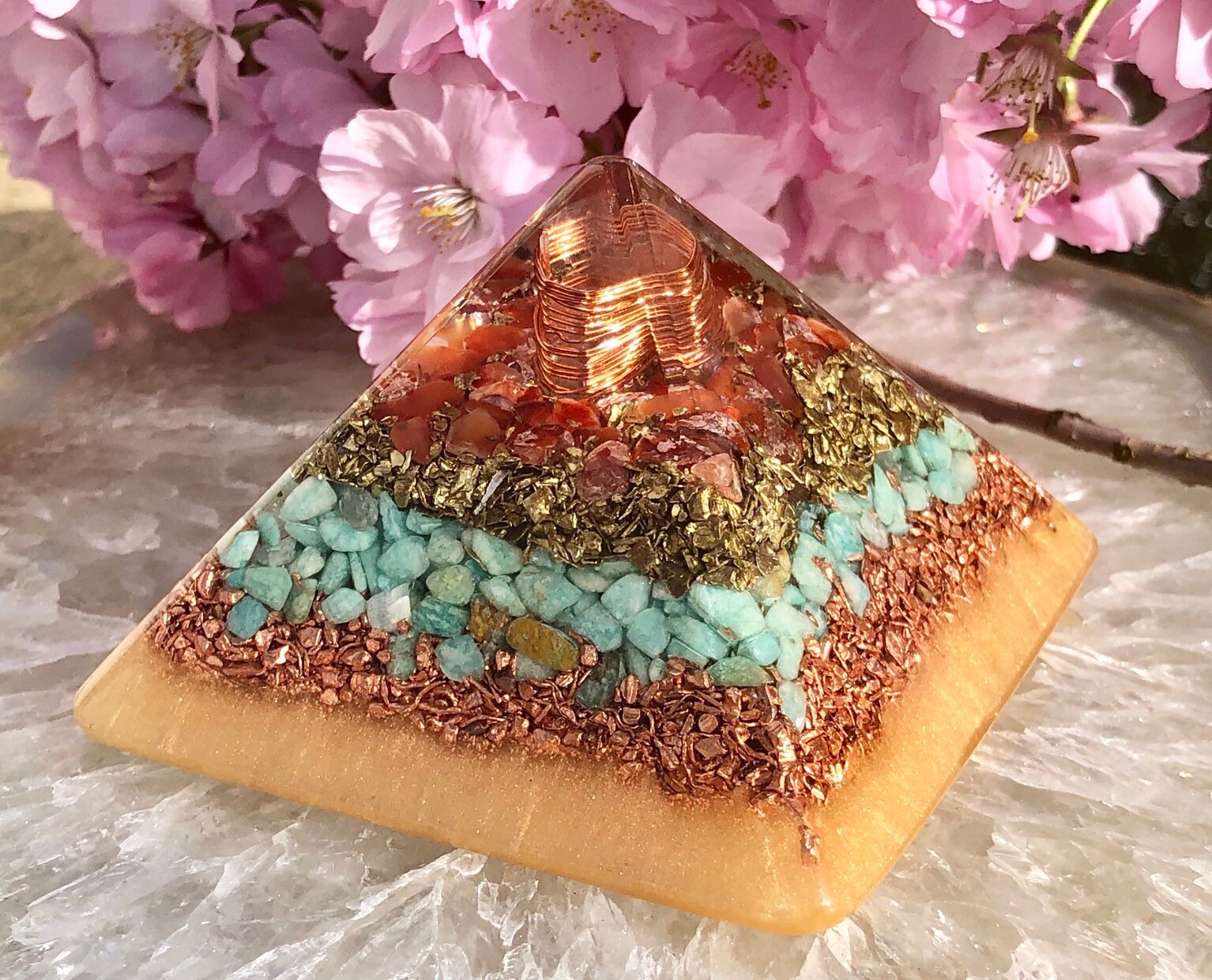 Orgonite® Orgone Pyramid Medium 3.5 x 3 inches | Etsy