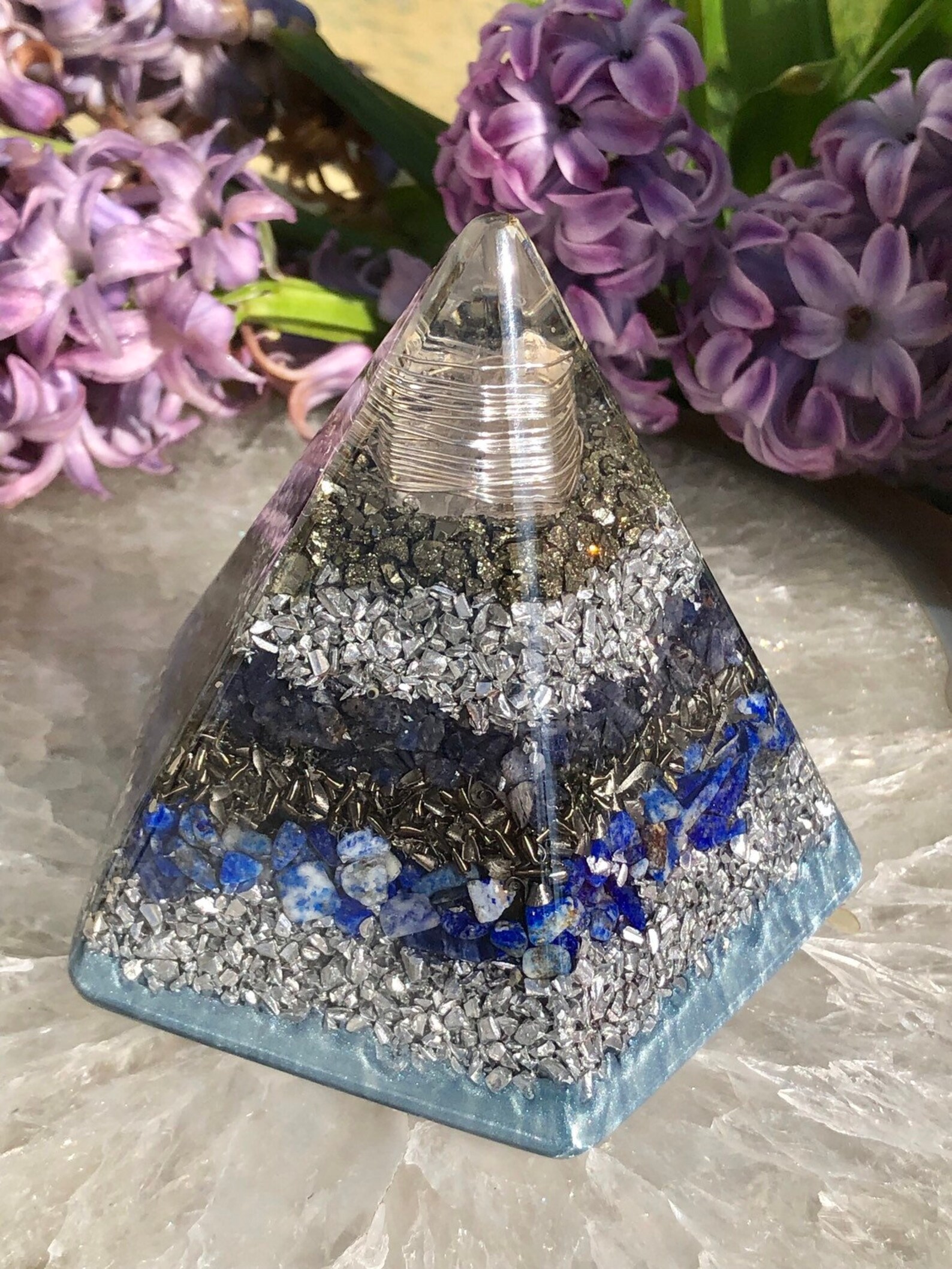 Powerful medium 4 X 4 Inches Orgone Orgonite® Pyramid - Etsy UK
